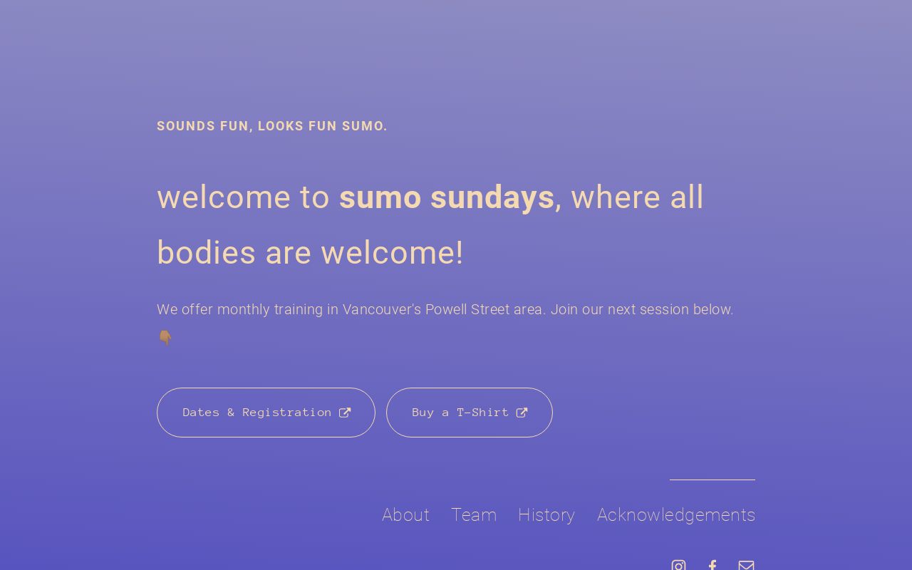 Sumo Sundays: Monthly sumo training in Vancouver, Canada